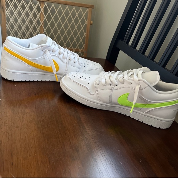 Shoes | Jordon 1 Low Multi Color Swoosh | Poshmark
